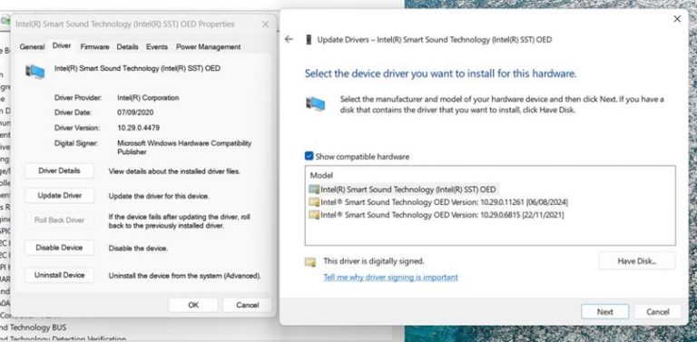 Intel High Definition DSP - No sound on Windows 11 - Maidenhead ...